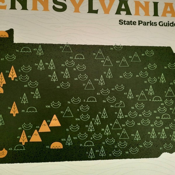UPDATED 11x17 State Park Checklist With Stickers - Etsy