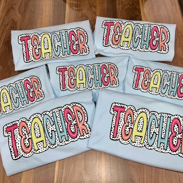 Teacher PNG, Colorful, Dalmatian Dots, Mascot, School Spirit, Team ...