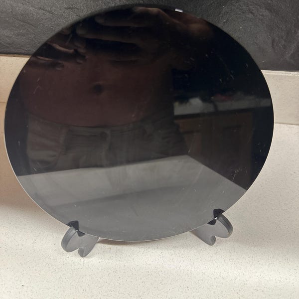 Natural Obsidian Mirror,obsidian Scrying Mirror,quartz Crystal Mirror ...