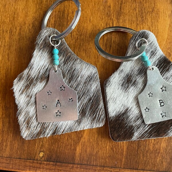 Shit’ll Buff Cowhide Keychain - Cow Tag, Cattle Tag, Western, Rodeo ...