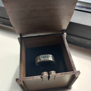 Ring of Spell Storing Sterling Silver, Adjustable, Unisex, Fantasy ...