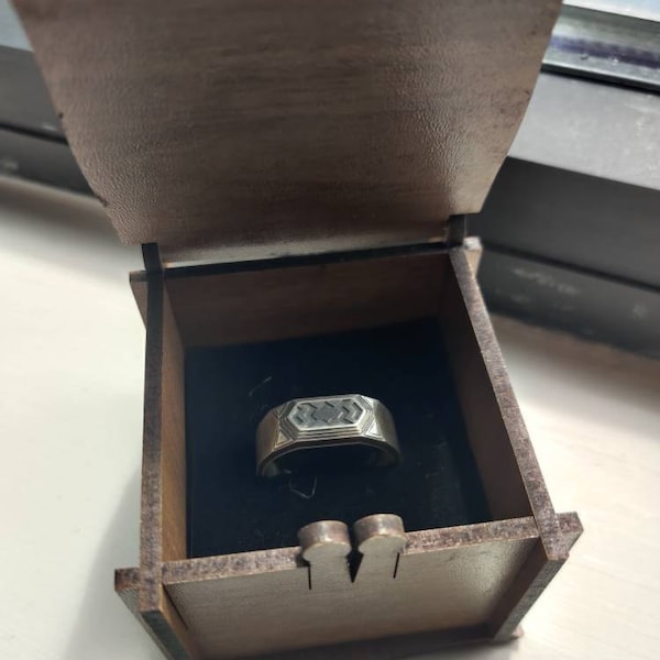 Dwarven-inspired 925 Sterling Silver Ring | Handmade Fantasy ...