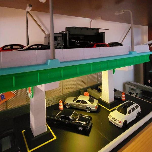 1/64 Model Cars Diorama Model Diecast - Car Wash Station! - 3D Printed ...