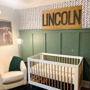 Stacked Custom Name Sign, Wood Name Sign, Nursery Sign, Nursery Letters ...