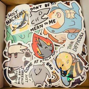 Hamster With Knife Sticker Funny Meme Sticker Cute Laptop Sticker Gifts ...