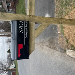 Modern Address Mailbox Decal Street Address Mailbox Address for Mailbox ...