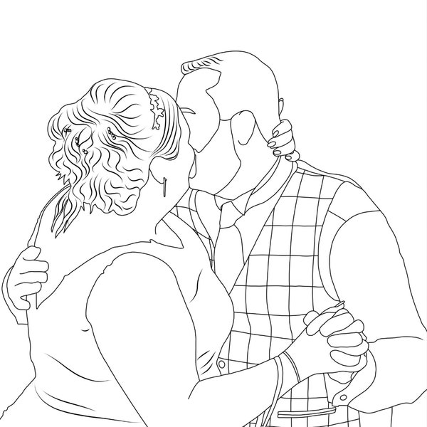Custom Line Drawing, Minimalist Illustration, Minimalist Portrait ...