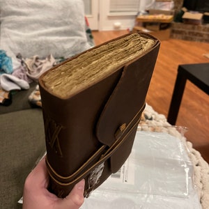 Handmade Scroll Travel Leather Journal, 9x6 Travel Diary Notebook ...