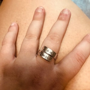 I Am Enough Hand Stamped Ring Very Sturdy Ring Great - Etsy