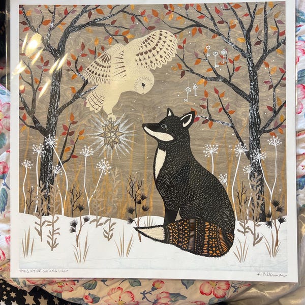 The Golden Hour - 8 X 8 Inch Cut Paper Art Print - Etsy