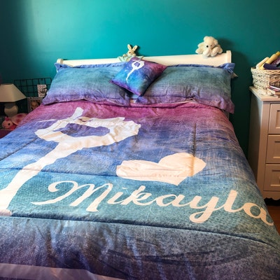 Personalized Dance Comforter Set Custom Dance Bedding Girl's Dance Room ...