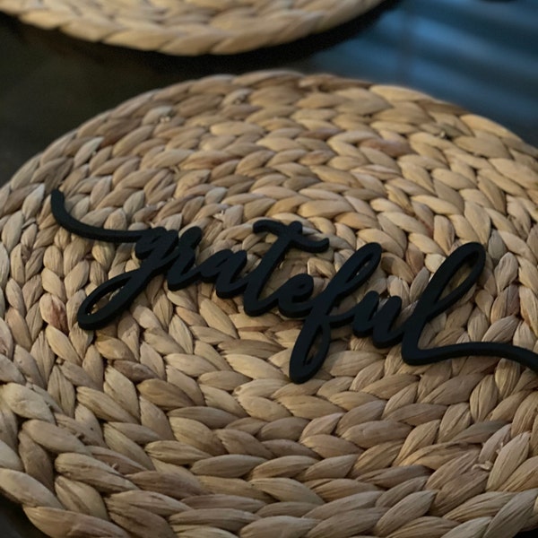 Table Word Place Setting, Thanksgiving Decor, Formal Dining Room, Fall ...