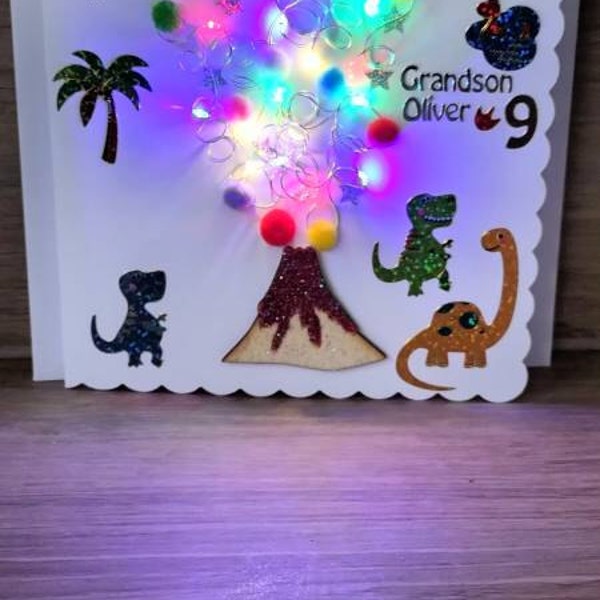 Light up Cards Led Cards Light up Birthday Cards Hearts and Flowers ...