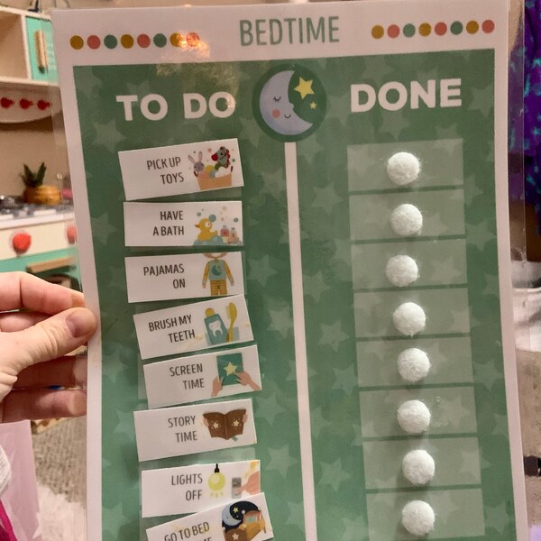 Chore Flashcards + Behavior Chart + Routine Chart - Etsy