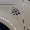Compass With Mountains Decal | Mountain Decal | Adventure Decal ...