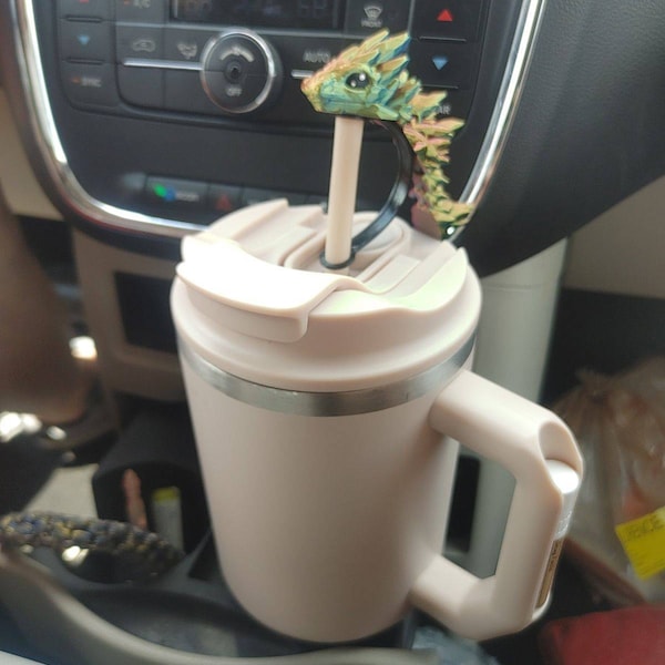 Black Chroma Style Gem Dragon 10mm Stanley Straw Topper 30oz 40oz - Etsy