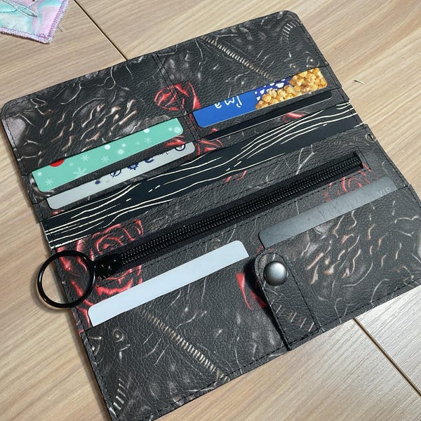 PDF Bifold Wallet 2 - Template - Simple Wallet - Card Wallet PDF - Bi-fold Wallet - Vertical ...