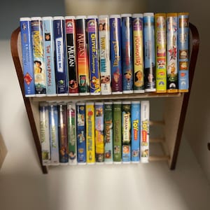 Mini 1:6 VHS K-Z Titles Tapes Choose the Movie Retro Miniatures 80's ...