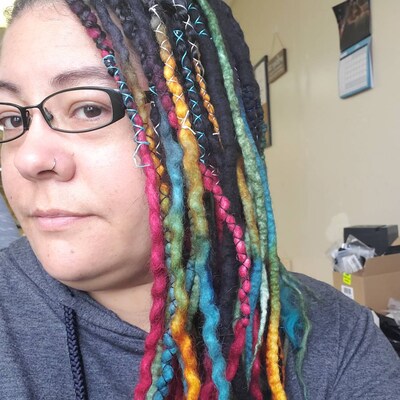 Dark Sprite Half Set of Wool Dreadlocks - Etsy