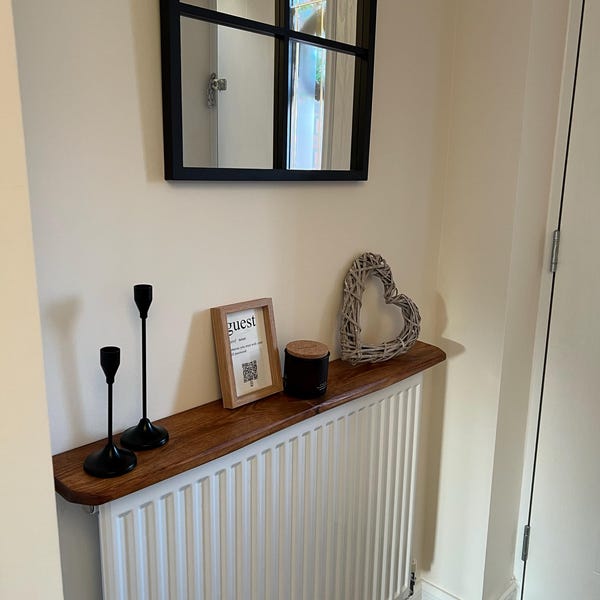 Handmade Radiator Shelf, Made From Solid Wood, Rustic Style ...