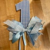 Gingham Number Cake Topper Gingham Number Cake Topper With Ribbons ...