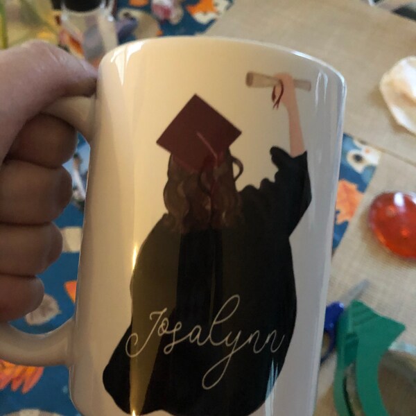 Custom Graduation Mug, Personalized Graduation Gift, College Graduation ...