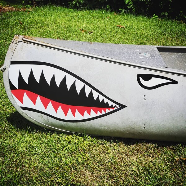 Shark Teeth / Shark Mouth Sticker Decal Set - Etsy