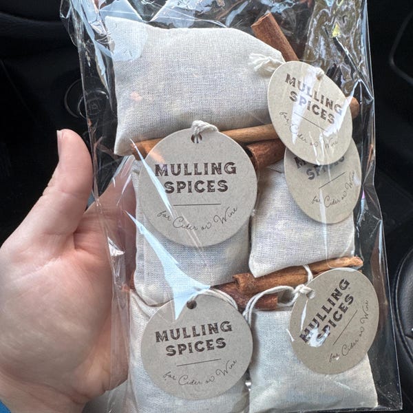 Mulling Spices Sets of 5 Personalized Favors for Fall or Winter ...