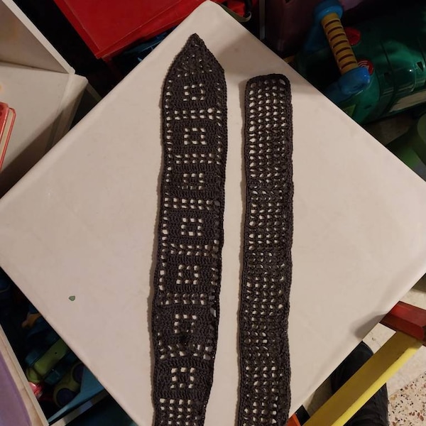 Retro Filet Crochet Tie Pattern (PDF) - Etsy