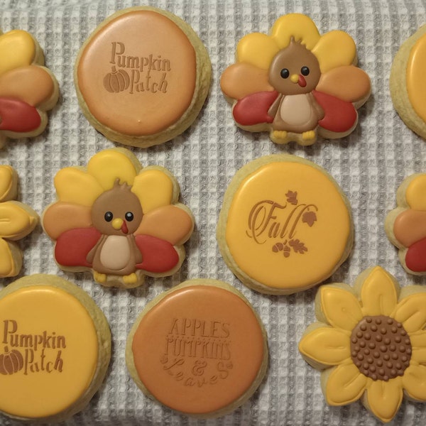 Turkey Face Cookie Cutter Cute Fall / Thanksgiving Cookie Cutters - Etsy