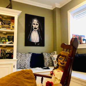 Valak lights Out Version Painting Replica Print - Etsy