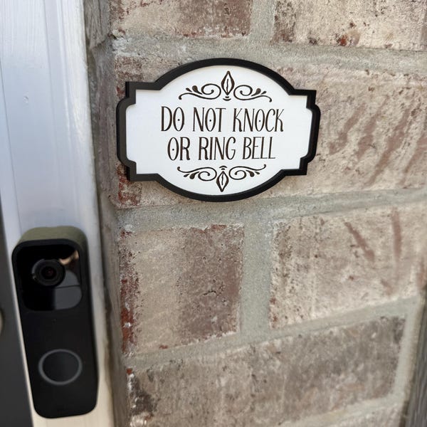 No Soliciting Sign, Do Not Knock or Ring the Doorbell Sign, Dogs Will ...