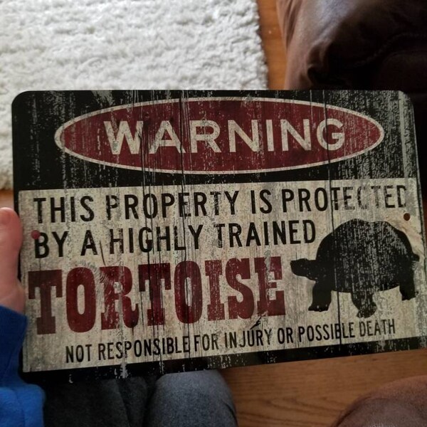 Tortoise Sign,funny Metal Signs,tortoise Gift,tortoise Accessories ...
