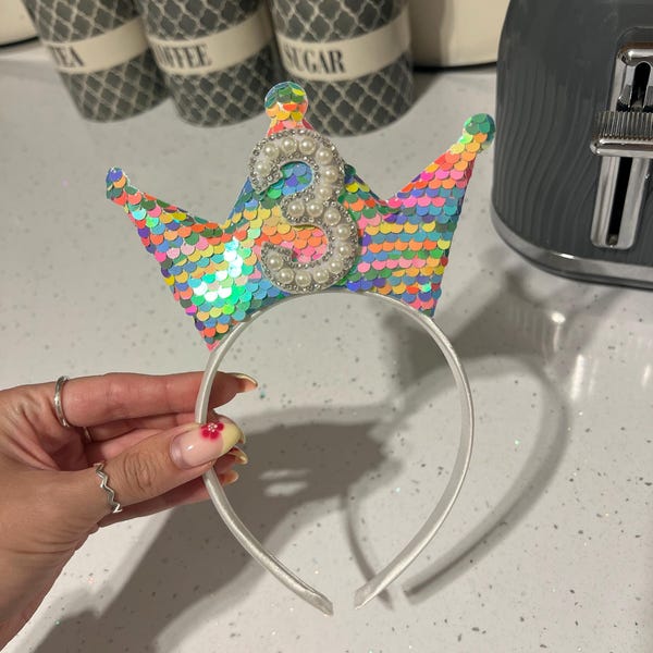 Birthday Girl Party 4th 5th 6th 7th Birthday Crown Alice Band Headband ...