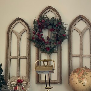 Cathedral Farmhouse Style Christmas Wood Window Frame - Etsy