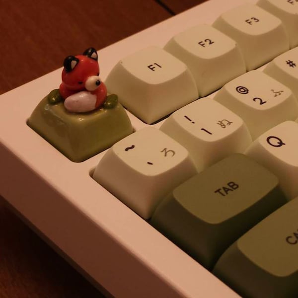 Fox Artisan Keycap | Fox Keycap | Cute Keycaps | Handmade | Animal ...