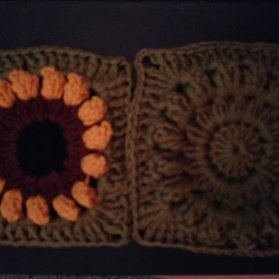 Granny Square Pattern Flower Granny Square Spring Granny Square PDF ...