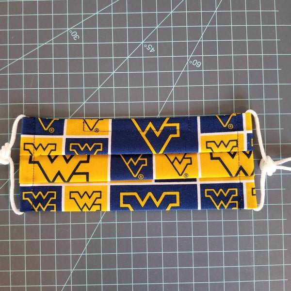 WEST VIRGINIA Ncaa 45" Cotton Fabric Sykel Enterprises - Etsy