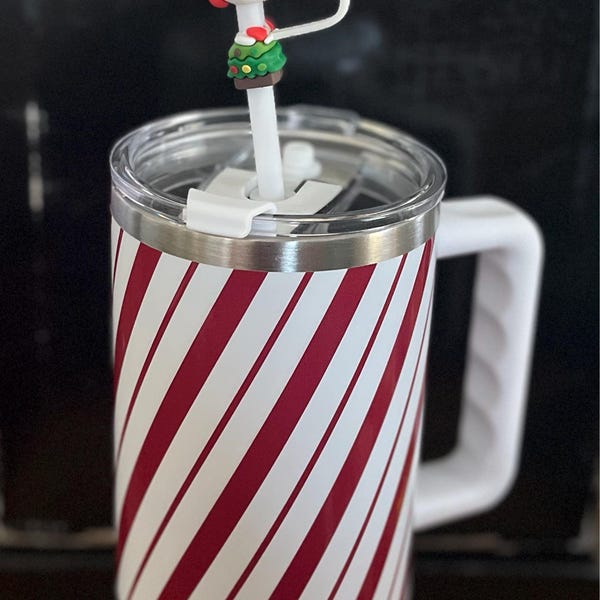 Silicone Straw Cover Topper Cap Cute Animal Reusable Straw, Silicone ...