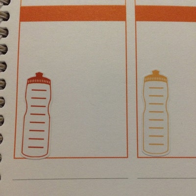 60 Hydrate Water Bottle Stickers / Water Intake Option to CUSTOMIZE ...