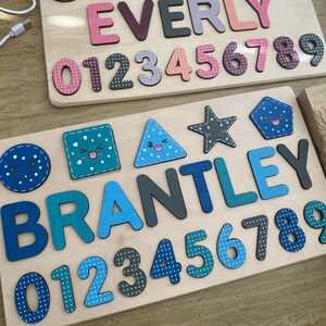 Personalized Name Puzzle W/numbers New Christmas Gifts for - Etsy