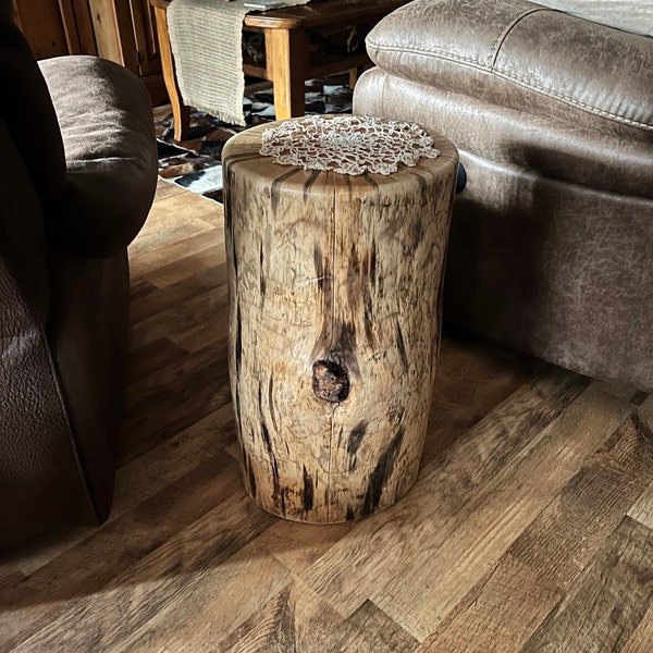 Tall 22" Lodgepole Pine Stump/side Table - Etsy