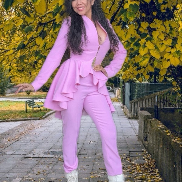 Formal Midi Pencil Skirt Suit, Black Skirt Suit, Business Suit Set for ...