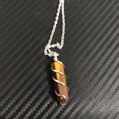 Tiger Eye Pendant, Tiger Eye Necklace, Tiger Eye Jewelry, Men's ...