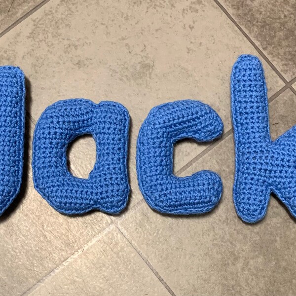 Crochet Pattern: Alphabet Lowercase Letters, Soft Letters, Play Letters ...