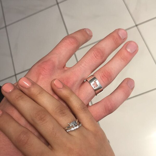Elephant Ring - Couple Ring, Promise Ring, Elephant Jewelry ...
