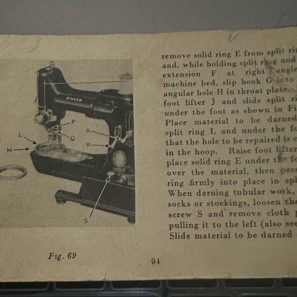 SINGER 319K Industrial Strength Heavy Duty Sewing Machine (1957 ...