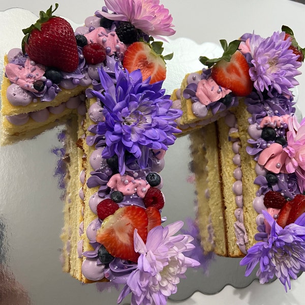 Letter Cake Templates, Stencils A to Z, Printable - Instant Digital ...