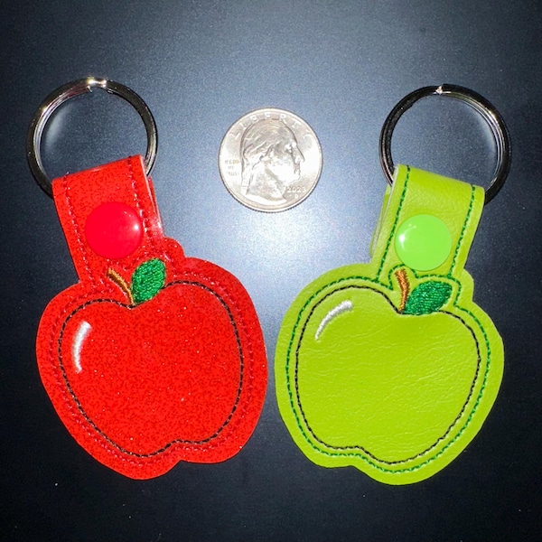 Apple Keychain, Apple Key Chain, Keychain for Teachers, Gift for ...