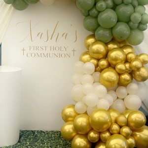 God Bless Baptism Wall Decal for Balloon Arch Balloon Arch - Etsy